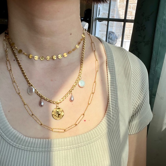 Jewelry | Stunning Three Layers Gold Chain Necklace Sets | Poshmark